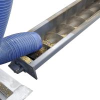 China Stainless Steel Screw Auger Conveyor 220V 2-4kW Adjustable Speed for Grain Feed Powder Granules for sale