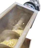 China Stainless Steel Screw Auger Conveyor 220V 2-4kW Adjustable Speed for Grain Feed Powder Granules for sale