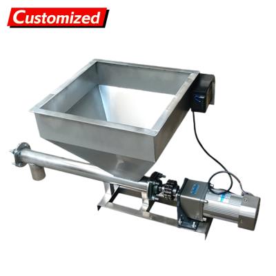 China Stainless Steel Screw Feeder with Square Hopper and Variable Frequency Drive for Powder and Granule Conveying for sale