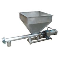 China Stainless Steel Screw Feeder with Square Hopper and Variable Frequency Drive for Powder and Granule Conveying for sale