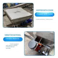 China Stainless Steel Screw Feeder with Square Hopper and Variable Frequency Drive for Powder and Granule Conveying for sale