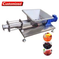 China Custom Food Grade SUS304 Stainless Steel High-Accuracy Screw Pump for Juice Pulp Wine Grape Conveying for sale