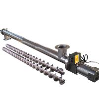 China Custom Stainless Steel Inclined Auger Screw Conveyor Feeder | Powder Granule Lifting Machine with Hopper for Food Chemical Industry for sale