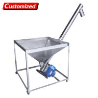 China Custom Stainless Steel High-Accuracy Screw Auger Feeder with Inclined Hopper for Dry Powder Handling for sale