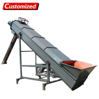 China Stainless Steel High Efficiency Flexible Pellet Screw Auger Conveyor Feeder with Customized Options for sale