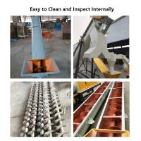 China Stainless Steel High Efficiency Flexible Pellet Screw Auger Conveyor Feeder with Customized Options for sale