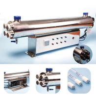 China 320W High-Power UV Water Sterilizer with 15 Tons/Hour Flow Rate and 304 Stainless Steel Housing for UVC Water Purification for sale