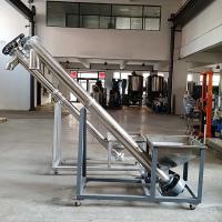 China Custom Stainless Steel High-Accuracy Inclined Screw Conveyor for Food Powder & Particles for sale