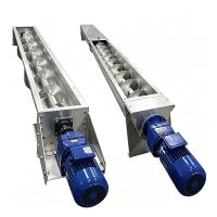 China Stainless Steel High Efficiency Customized Screw Auger Conveyor for Bulk Material Transport for sale