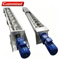 China Stainless Steel High Efficiency Customized Screw Auger Conveyor for Bulk Material Transport for sale