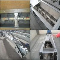 China Heat Resistant Trough Screw Auger Conveyor with Multiple Inlets & Outlets and Customizable Length for Dry Bulk Material Handling for sale