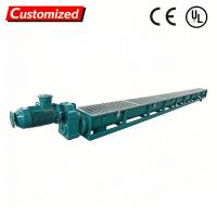 China Custom Length Stainless Steel Screw Conveyor with Adjustable Angle for Industrial Screw Auger Applications for sale