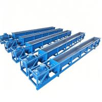 China Custom Length Stainless Steel Screw Conveyor with Adjustable Angle for Industrial Screw Auger Applications for sale