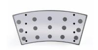 China PS30 40 50 Drilling Rig Drawworks Parts Disc Pad Brake Shoe And Brake Block Anti Corrosion for sale
