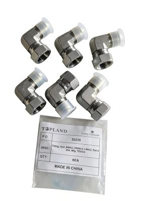 China Tesco Top Drive Spare Parts – PN 354 Elbow Tube Fitting (90° Female x Male) for sale