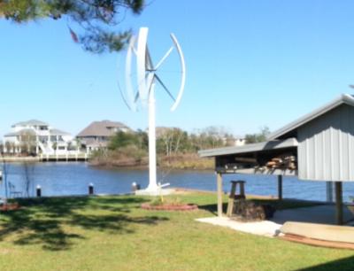 China 5kW Vertical Axis Wind Turbine with Low Startup Wind Speed (3.2m/s), Noise-Free Operation, and Electromagnetic Speed Regulation for sale