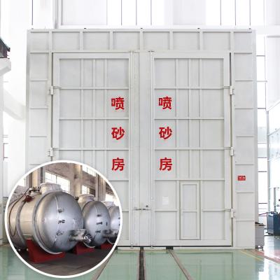 China Fully Automatic Recovery Type Sand Blast Room Air Tank For Blasting for sale