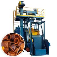 China Rubber Crawler Shot Blasting Machine For Cleaning Springs And Gears for sale