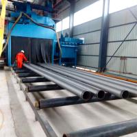 China Q69 Roller Conveyor Shot Blasting Machine Reduce Environment Pollution , Customized Color for sale