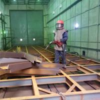 China High Efficiency Shot Blasting Booth / Painting Room Manually Sandblasting Type for sale