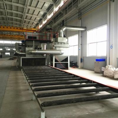 China Steel Plate Conveyor Professional Sandblasting Equipment Automatic Pre - Treatment Line for sale