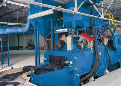 China Auto Wire Mesh Shot Blasting Machine , Industrial Shot Blaster Simple Operating Principle for sale