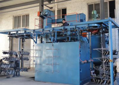 China Overhead Chain Continuous Hanger Type Shot Blasting Machine For Heat Treated Forgings for sale