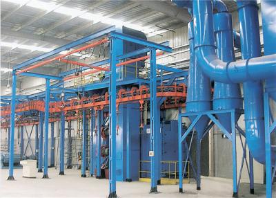 China Rust Removal Hanger Shot Blasting Machine For Car Accessories And Bolster for sale
