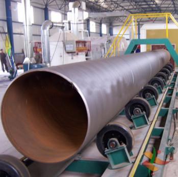 China Steel Pipe Inner Surface Auto Blasting Machine , Pipe Descaling Equipment for sale