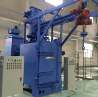 China Spinner Hanger Shot Blasting Machines , Blast Cleaning Machine Compact Structure for sale