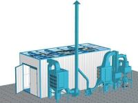 China Dust Cleaning Sand Blasting Room , Abrasive Blast Cabinet Customized Power for sale