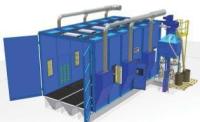 China Dust Cleaning Sand Blasting Room , Abrasive Blast Cabinet Customized Power for sale