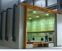 China Environmental Protection Shot Blasting Booth With Dust Removal System / Lighting Device for sale