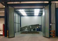 China Safety Shot Blasting Room Automatic Recycling System For Engineering Machinery for sale