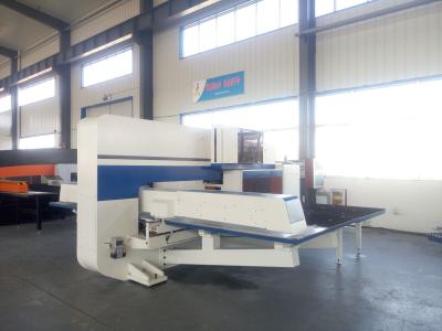 China Repositioning Cnc Punching Machine With Amada Tools Turret Punching Fanuc Control for sale