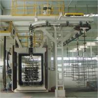 China Overhead Conveyor Hanger Type Shot Blasting Machine Descaling Function Customized Design for sale