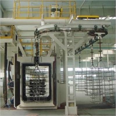 China Pass Through Hanger Type Shot Blasting Machine improved coating quality for sale