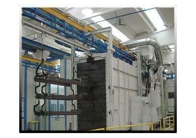 China Spinner Hanger Shot Blasting Machines , Wheel Blasting Machine For Aluminium Cars Rims for sale