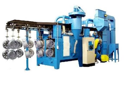 China Cycle Chain Type Hanger Type Shot Blasting Machine Steel Structure Parts Cleaning for sale