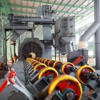 China High Speed Pipe Shot Blasting Machine , Industrial Sand Blasting Machine Anti Fatigue for sale