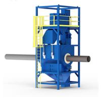 China Roller Conveyor Steel Pipe Shot Blasting Machine Remove Oxide Layer / Burr Free for sale