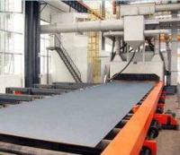 China U - Steel Roller Conveyor Shot Blasting Machine Remove Oxide Layers / Welding Slag for sale