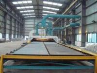 China Electrical Roller Conveyor Shot Blasting Machine With Painting For Steel Pipe Surface Improving for sale