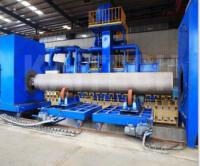 China Roller Conveyor Pipe Sandblasting Equipment For Petrochemical Engineering for sale