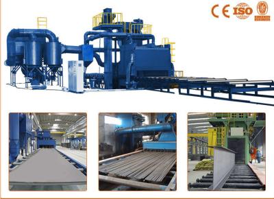 China Electrical Roller Conveyor Shot Blasting Machine With Painting For Steel Pipe Surface Improving for sale