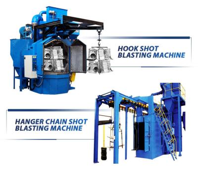 China Airless Shot Blast Cleaning Machine Hook Type For Mechanical And Steel Industry for sale