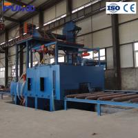 China Roller Conveyor Steel Shot Blasting Machine High Strength For Engineering Machinery for sale
