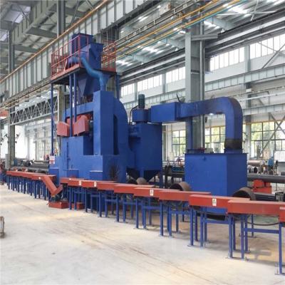 China Roller Conveyor Steel Shot Blasting Machine High Strength For Engineering Machinery for sale