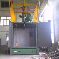 China Rotary Hook Shot Blasting Machine For Small Metal Pendant / Steel Plate Workpiece for sale