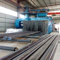 China Steel Pipe Automatic Blasting Machine Pipe Cleaning Machine Environmental Friendly for sale